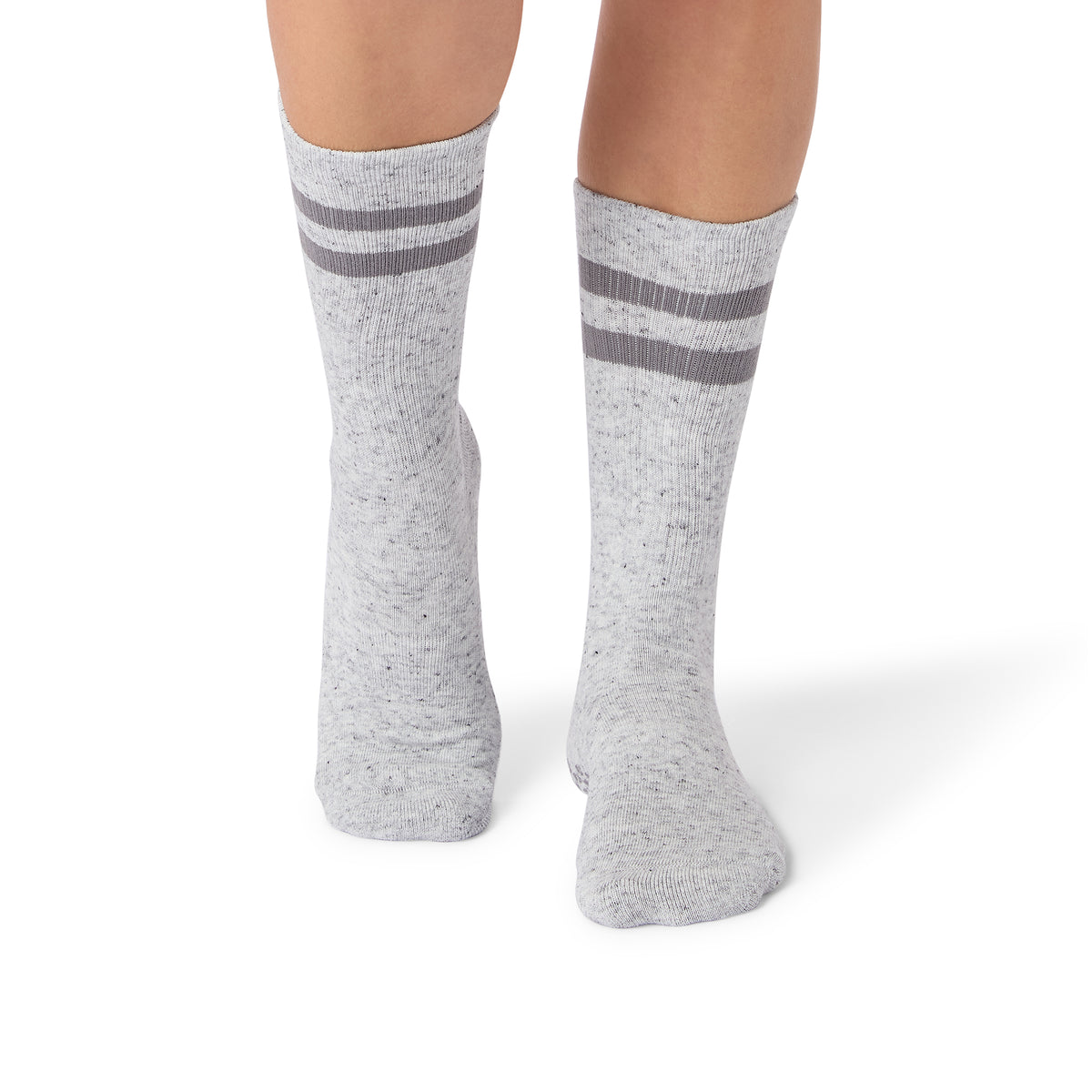 Mio Heather Grey | Low-Rise Grip Socks for Pilates, Yoga & Barre ...